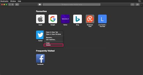 how to add favorite websites to safari on mac