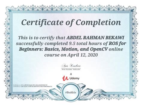 Abdulrahman Al Hashemi Cdpm™ On Linkedin Ros Udemy Course Stayhome Embeddedsystems