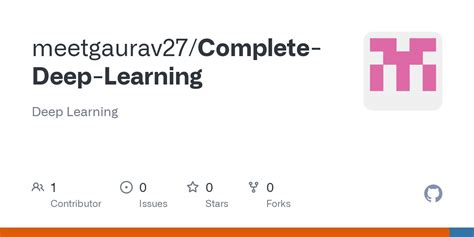 Github Meetgaurav27complete Deep Learning Deep Learning