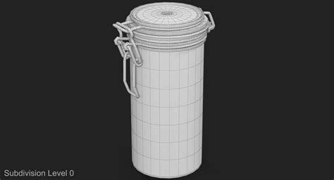 밀폐 뚜껑이있는 유리 용기 1100 Ml 3d 모델 29 Fbx Max Obj Free3d