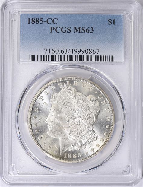 1885 Cc Morgan Silver Dollar Pcgs Ms 63 Item 1650184