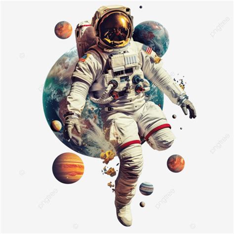 우주에 행성이 있는 우주 비행사 우주 비행사 과학 기술 Png 일러스트 및 이미지 에 대한 무료 다운로드 Pngtree