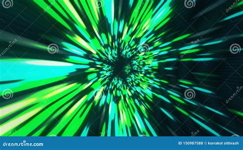 Vortex Hyperspace Tunnel Wormhole Time And Space Warp Science Fiction Background 3d Animation