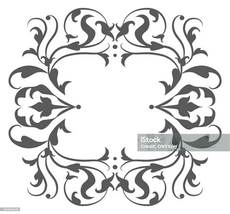 번성하는 바로크 양식의 프레임 빈티지 선조 테두리 템플릿 금선세공에 대한 스톡 벡터 아트 및 기타 이미지 금선세공 문장 0명 Istock