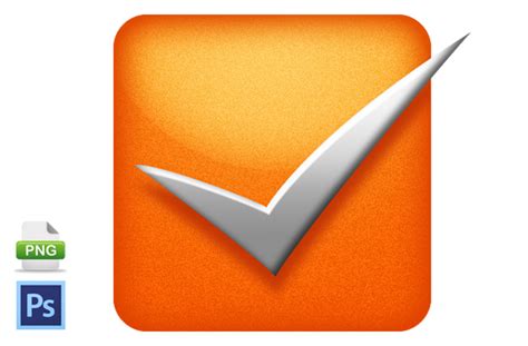 Orange Checkbox Psd Png Image Plr Database