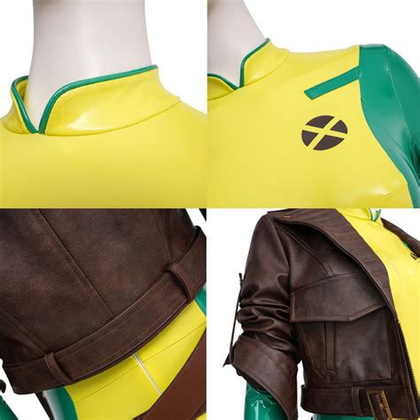 X Men Anna Marie Cosplay Costume Rogue Halloween Suit Ccosplay