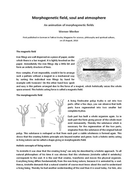 Morphogenetic Field Pdf Rupert Sheldrake Soul