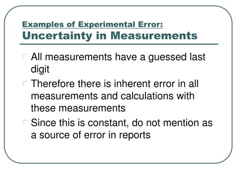 PPT Experimental Error PowerPoint Presentation Free Download ID