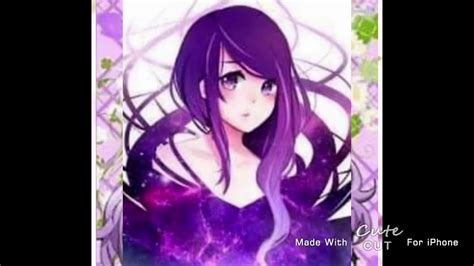 صور انمي شعر بنفسجي💜💜 Youtube