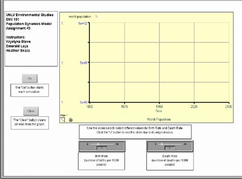 Simulation Interface For Population Dynamics Assignment Download