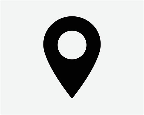 Location Pin Icon Gps Map Position Satellite Navigation Direction Place