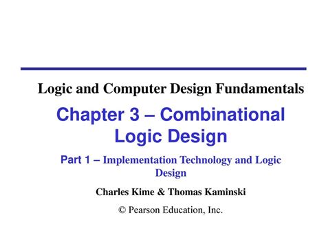 Overview Part 1 Design Procedure Part 2 Combinational Logic Ppt