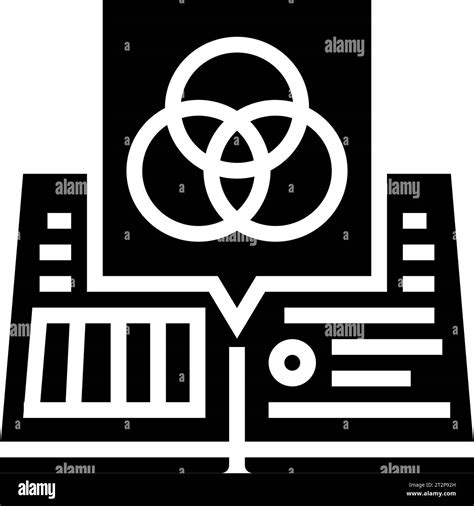 Style Guides Technical Writer Glyph Icon Vector Illustration Stock