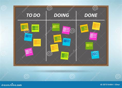 agile kanban scrum vector royalty free illustration