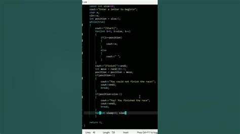 Console Animation App In C Shorts Shortvideo Short Viral Cpp