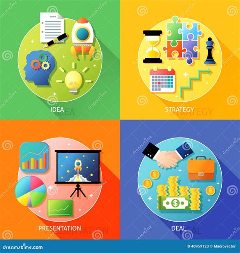 Business Steps Concept Stock Vector Illustration Of Hourglass 40959123