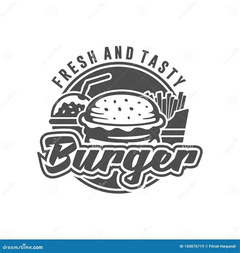 Burger Logo Fresh And Tasty Stock Vector Illustration Of Bakery