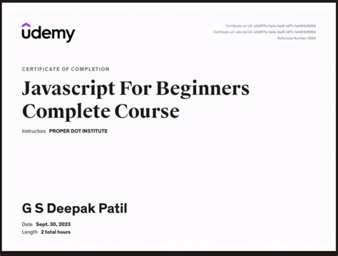 Deepak Patil G S On Linkedin Udemy Javascript Frontenddeveloper