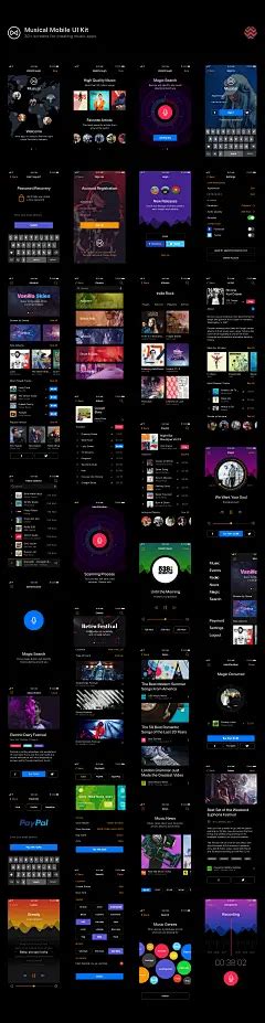 Ui设计｜瓷片区设计灵感分享 小红书 花瓣网