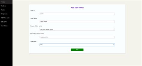 Github Mithilshah23live Train Running Status Database Systems Project