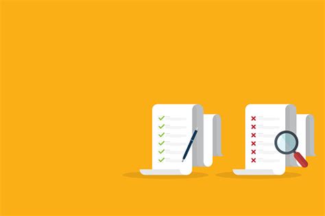 규칙 및 규정 직원 또는 사용자가 따라야 할 정책 및 지침 법적 용어 기업 준수 또는 법률 표준 체크리스트에 대한 스톡 벡터