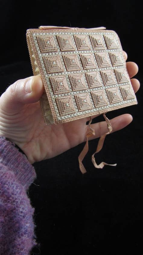 Antique Victorian Sewing Needle Book Case Pink Initial S Handmade Etsy