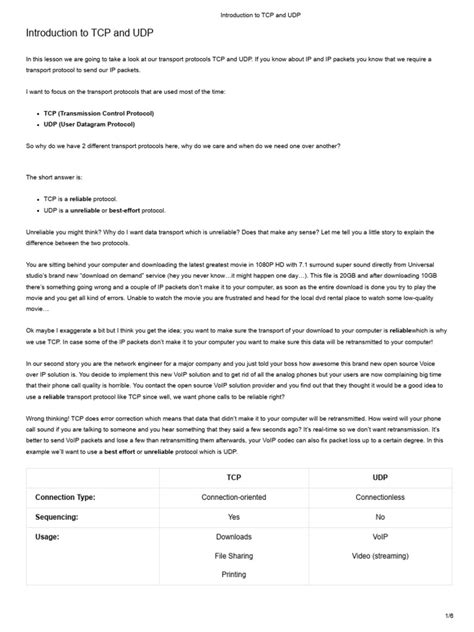 Chap 5 Introduction To Tcp And Udp Pdf Transmission Control