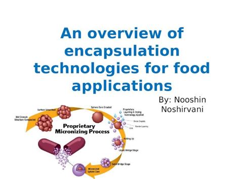 Ppt An Overview Of Encapsulation Technologies For Food Dokumentips