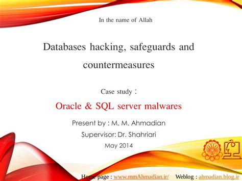 Pdf Databases Hacking Safeguards And Countermeasures Dokumen Tips