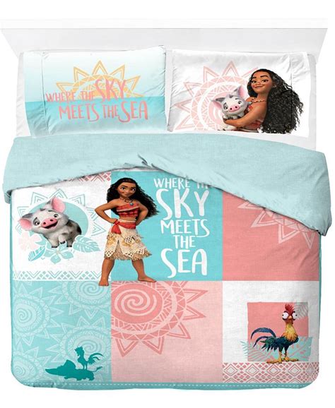 Disney Moana Sky Sea 7 Piece Comforter Set Queen Macys