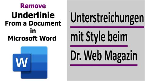 How To Remove Underline From A Document In Microsoft Word YouTube