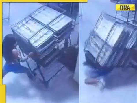 Viral Video Girl Trying To Move Rack Fails Spectacularly Netizens Say