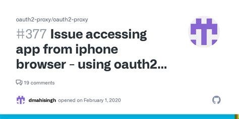 issue accessing app from iphone browser using oauth2 proxy · issue