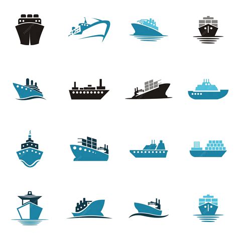 Sea Ship Logo Premium Vector