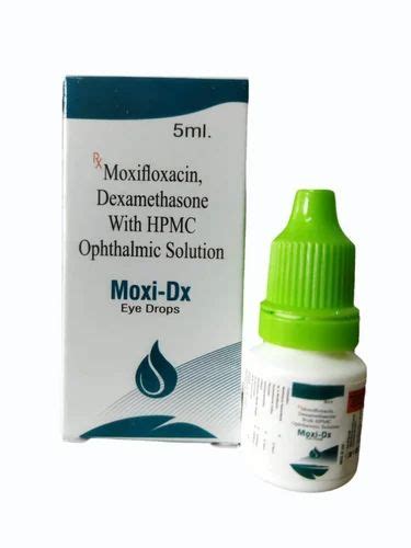 5ml Moxifloxacin Dexamethasone Hpmc Ophthalmic Solution At ₹ 140 Box
