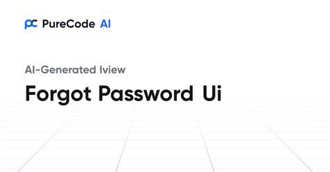 build great iview forgot password ui components faster using ai tools