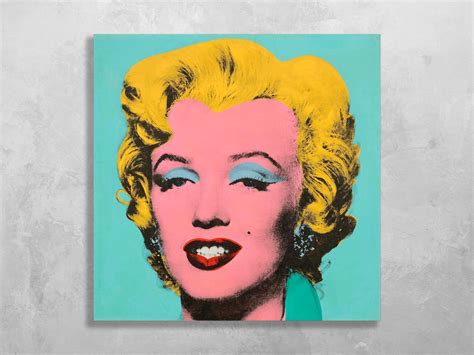 Art Print Andy Warhol Shot Sage Blue Marilyn Monroe Contemporary Art
