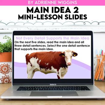 Main Idea Mini Lesson Slides By Adrienne Wiggins TPT