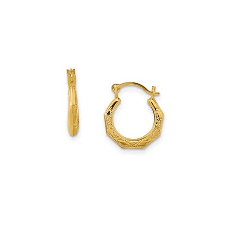 Ella Small Hoop Earrings For Girls In 14k Gold The Jewelry Vine