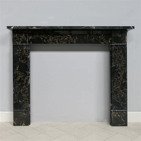 Victorian Classic 54 Golden Portoro Marble Fireplace Surround Bonfire