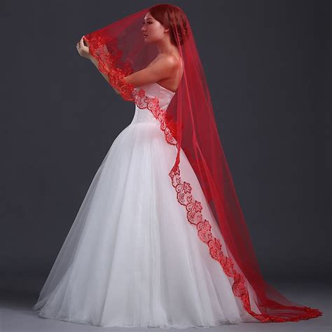 Red Wedding Veil 60 Photos
