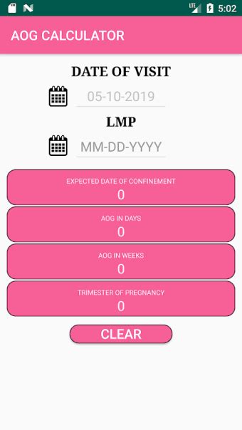Age Of Gestation Calculator Apk For Android Download