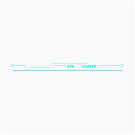 Premium Vector Futuristic Tech Line Element