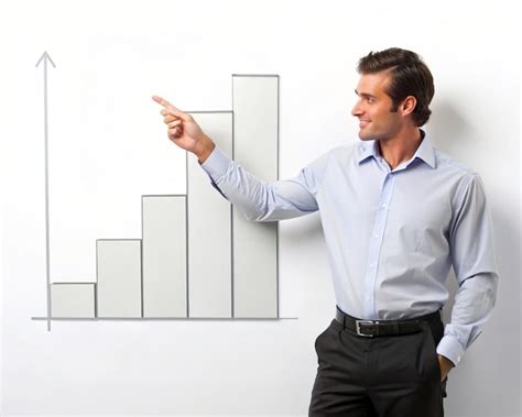 A Man Pointing To The Box Plot Statistics Premium Ai Generated Image
