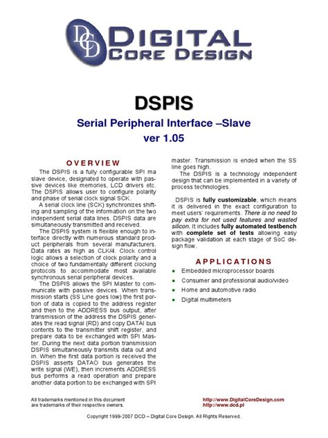 Verilog Testbench For Spi Protocol Pdf Hardware Description