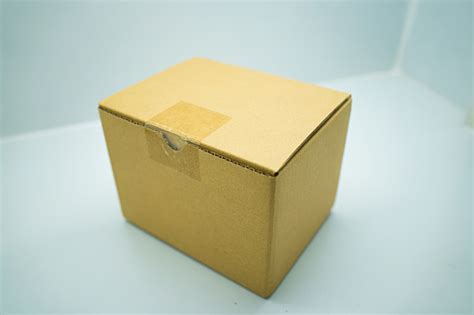 흰색 배경에 격리된 골판지 상자에 초점을 맞춥니다 골판지 상자 모형 세트 분리된 갈색 판지 골판지 상자 3차원 인쇄에 대한 스톡 사진 및 기타 이미지 Istock