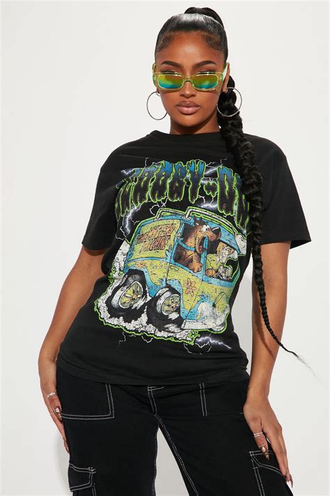 Mystery Machine Scooby Doo Graphic Tee Black Fashion Nova Screens