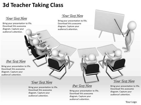 3d Teacher Taking Class Ppt Graphics Icons Powerpoint Presentation