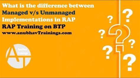 Anjali Kirodiwal On Linkedin Sap Rap Managed Vs Unmanaged Scenario