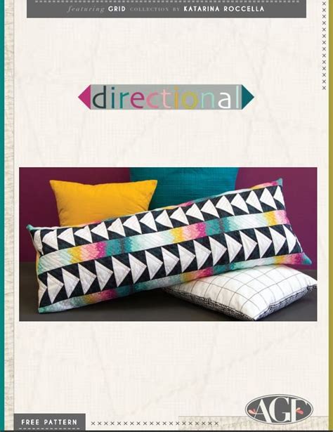 Directional Pillow Free Pattern Download